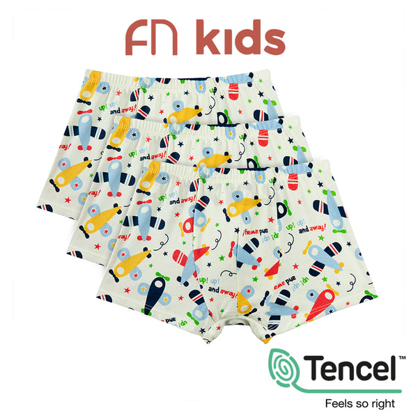 FN Kids Celana Dalam Boxer Anak Laki-Laki Tencel 3 pcs FKC 3417